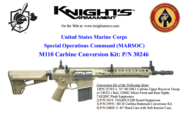New lighter, more compact Army M110 sniper rifle | Maryland Shooters ...